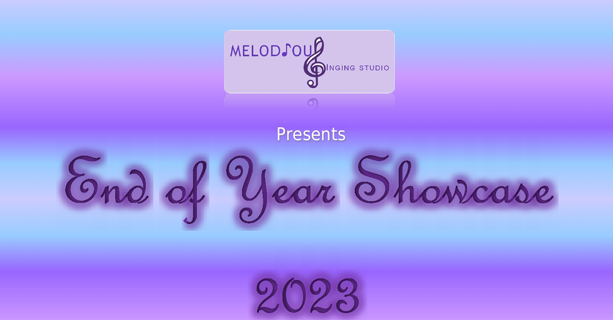 Melodious Singing Studio - End of Year Showcase 2023 @ Studio188 ...