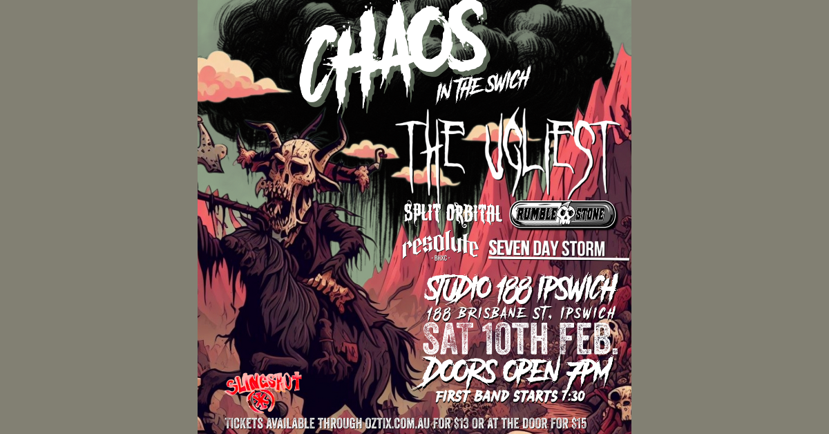 Slingshot Social Club presents Chaos in the Swich @ Studio188 - Ipswich ...